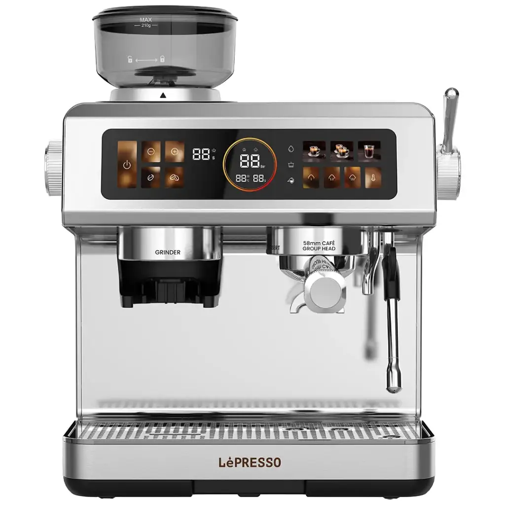 Lepresso Deliziosa Semi-Automatic Coffee Machine with Touch Control Pa ...